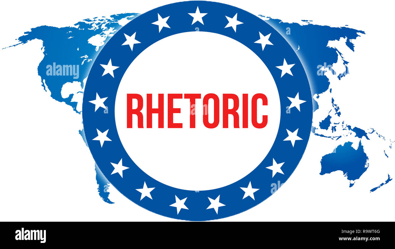 rhetoric election on a World background, 3D rendering. World country ...