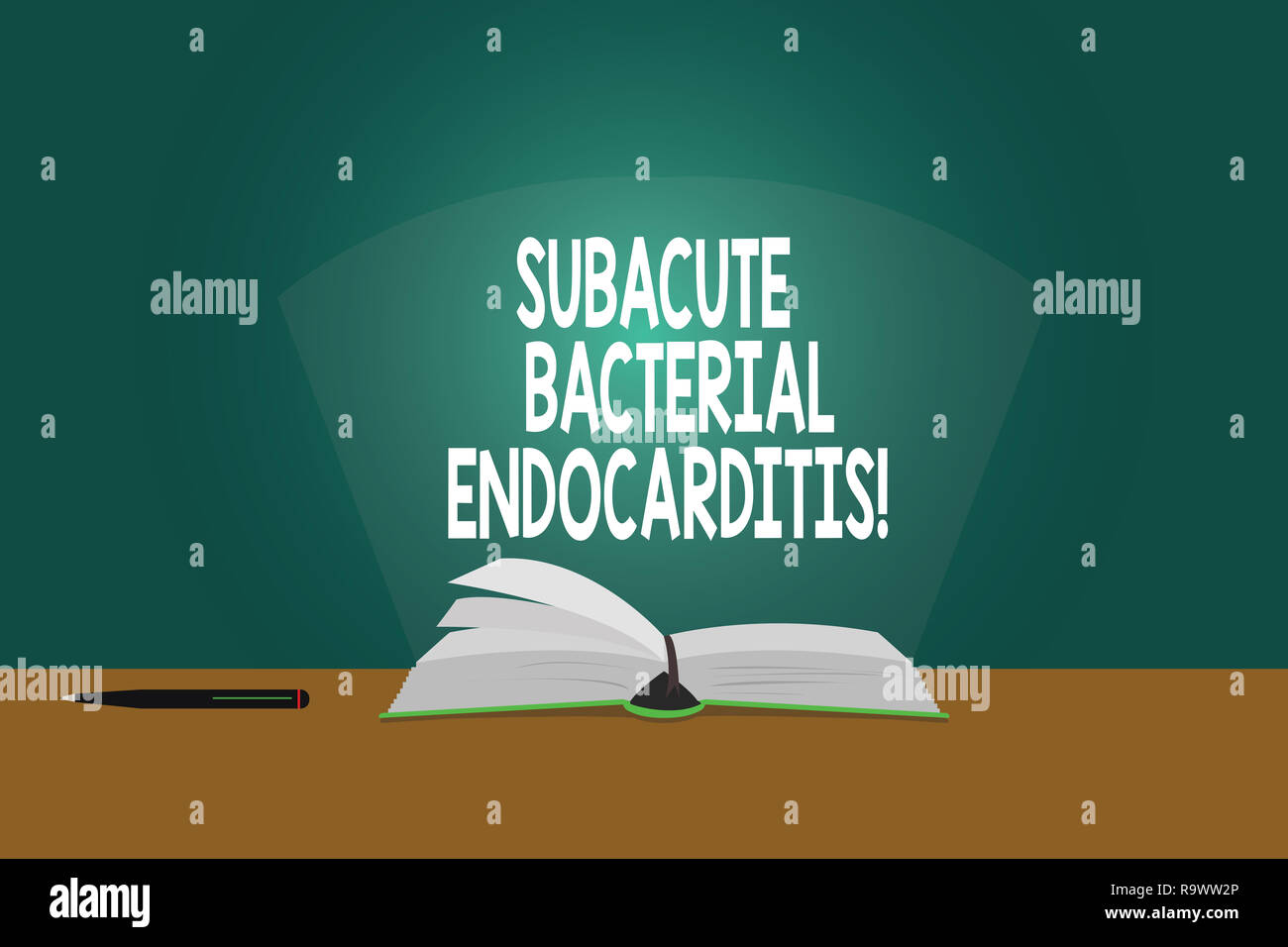 Conceptual hand writing showing Subacute Bacterial Endocarditis ...