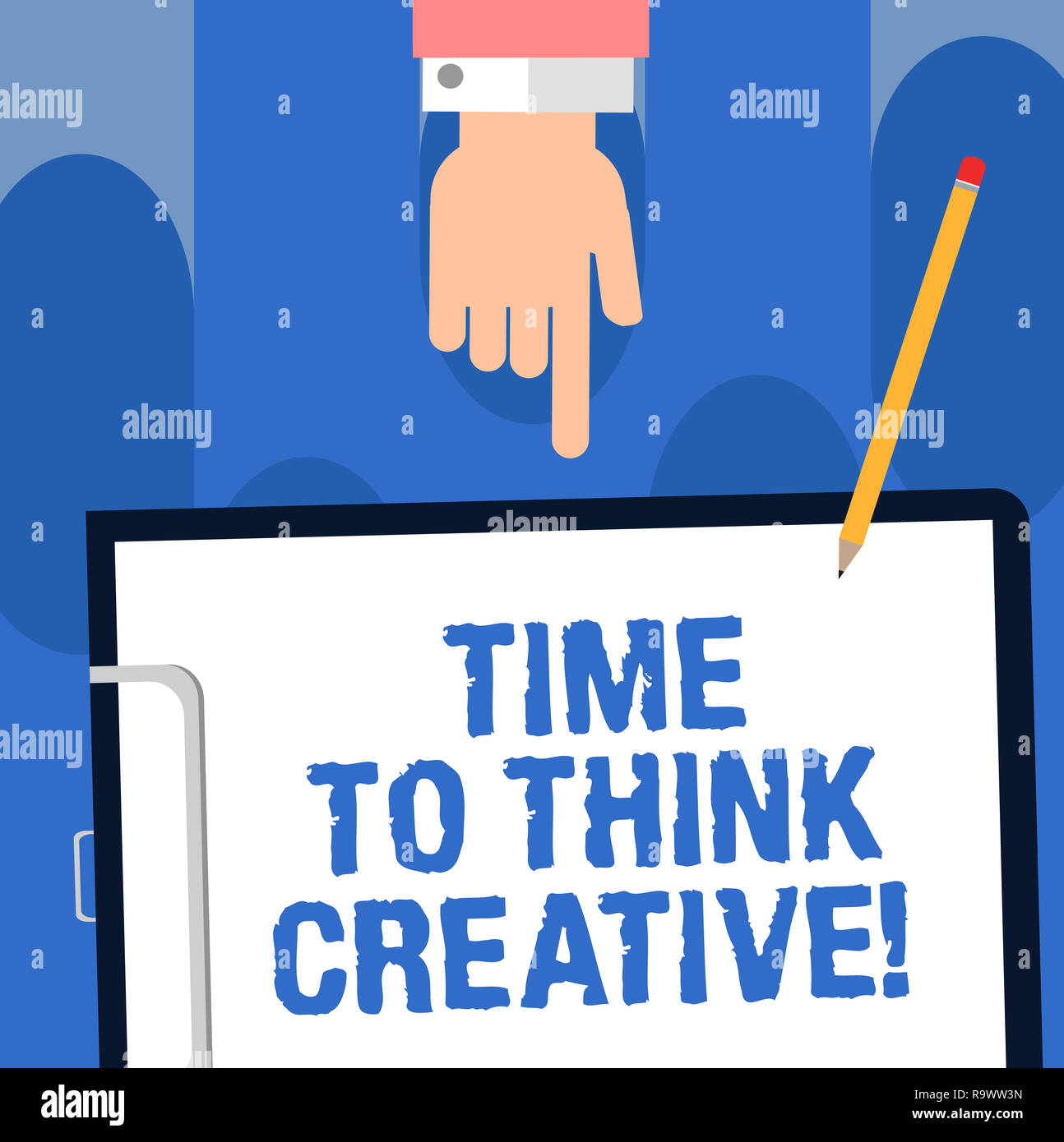 Writing note showing Time To Think Creative. Business photo showcasing ...