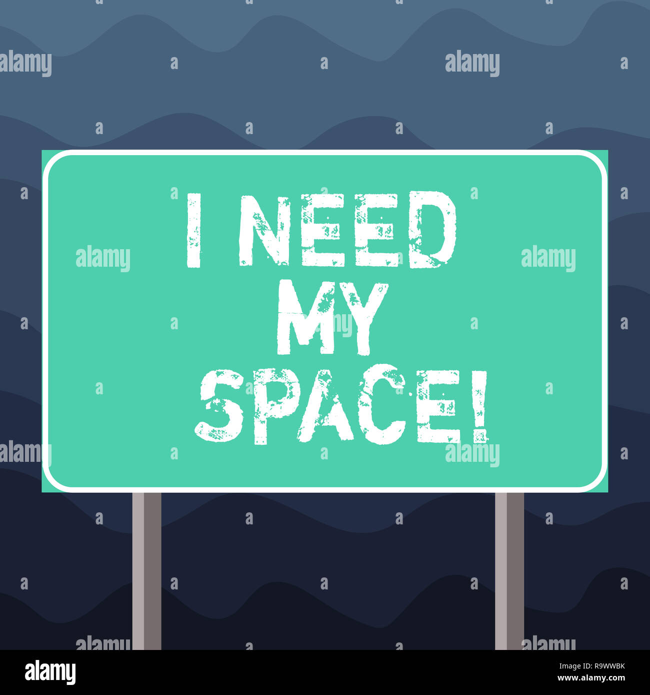 Writing note showing I Need My Space. Business photo showcasing Give me ...