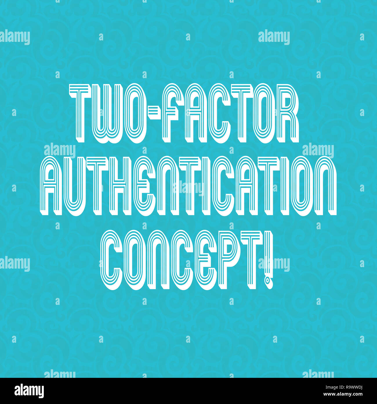 Text sign showing Two Factor Authentication Concept. Conceptual photo ...