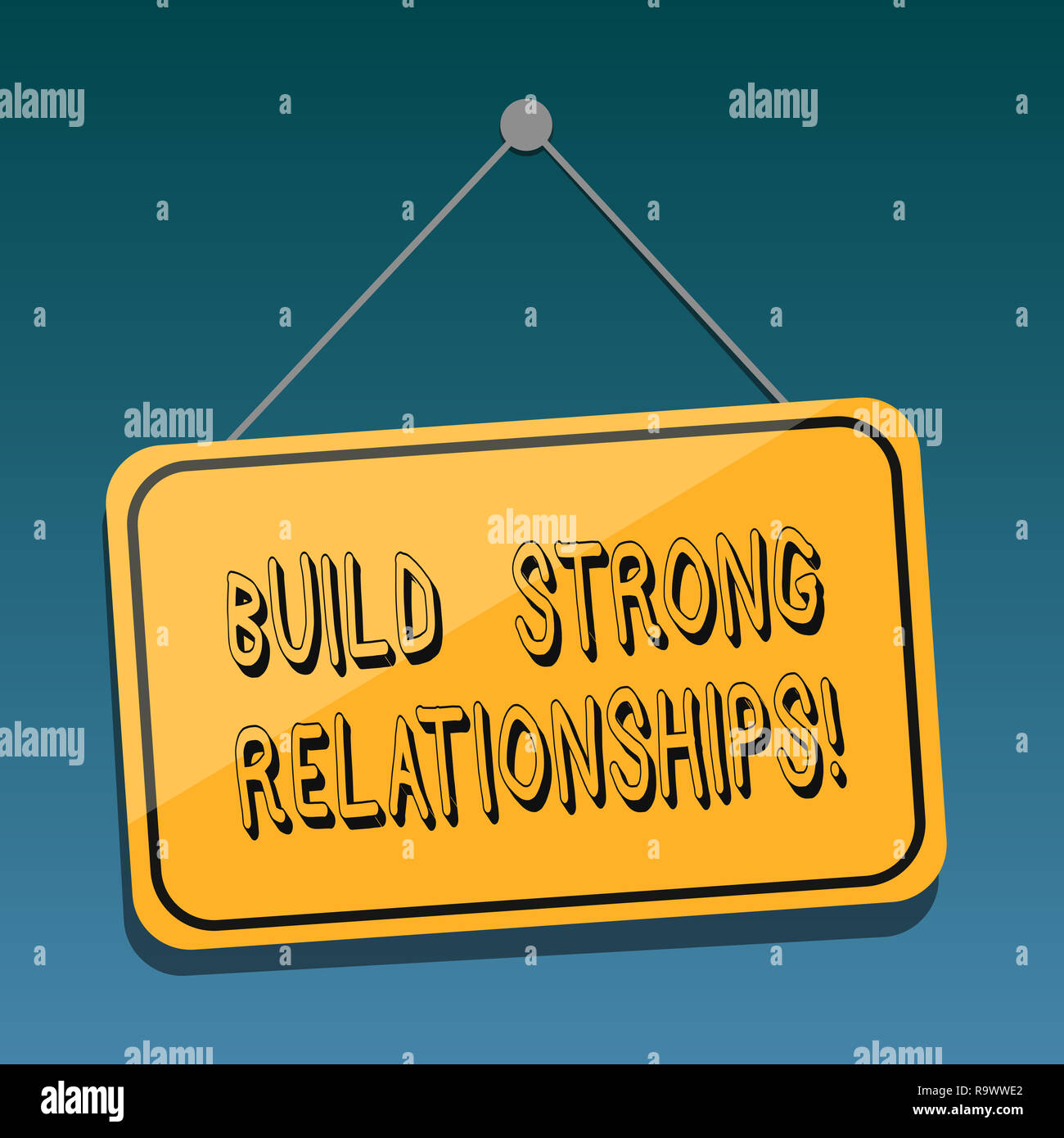 Handwriting text Build Strong Relationships. Concept meaning initiate ...