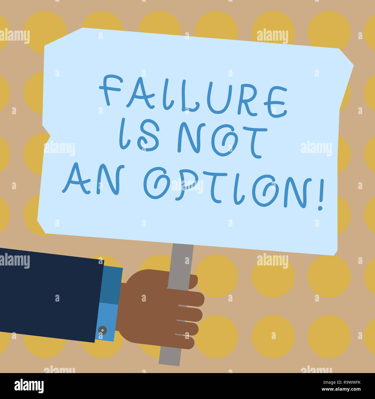 Conceptual hand writing showing Failure Is Not An Option. Business ...