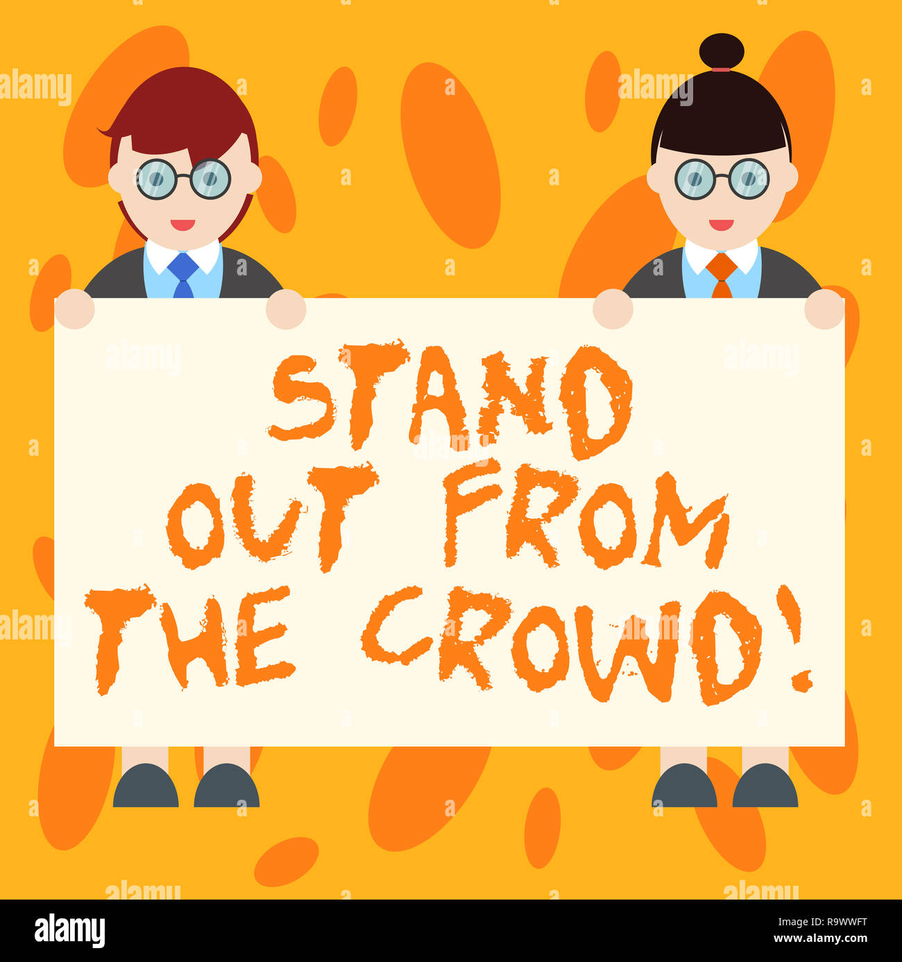 Stand out from crowd female hi-res stock photography and images - Alamy