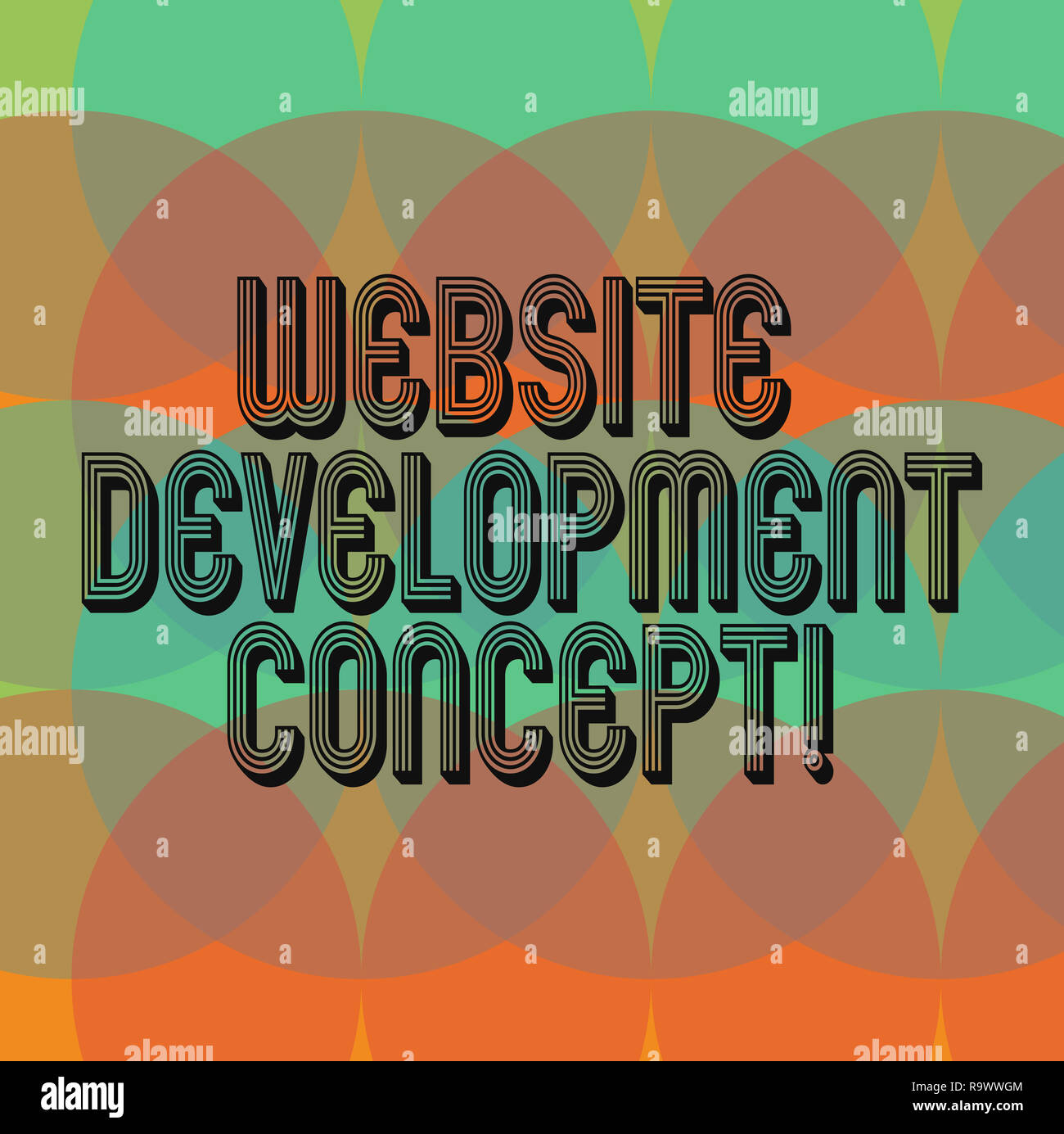 Text sign showing Website Development Concept. Conceptual photo ...