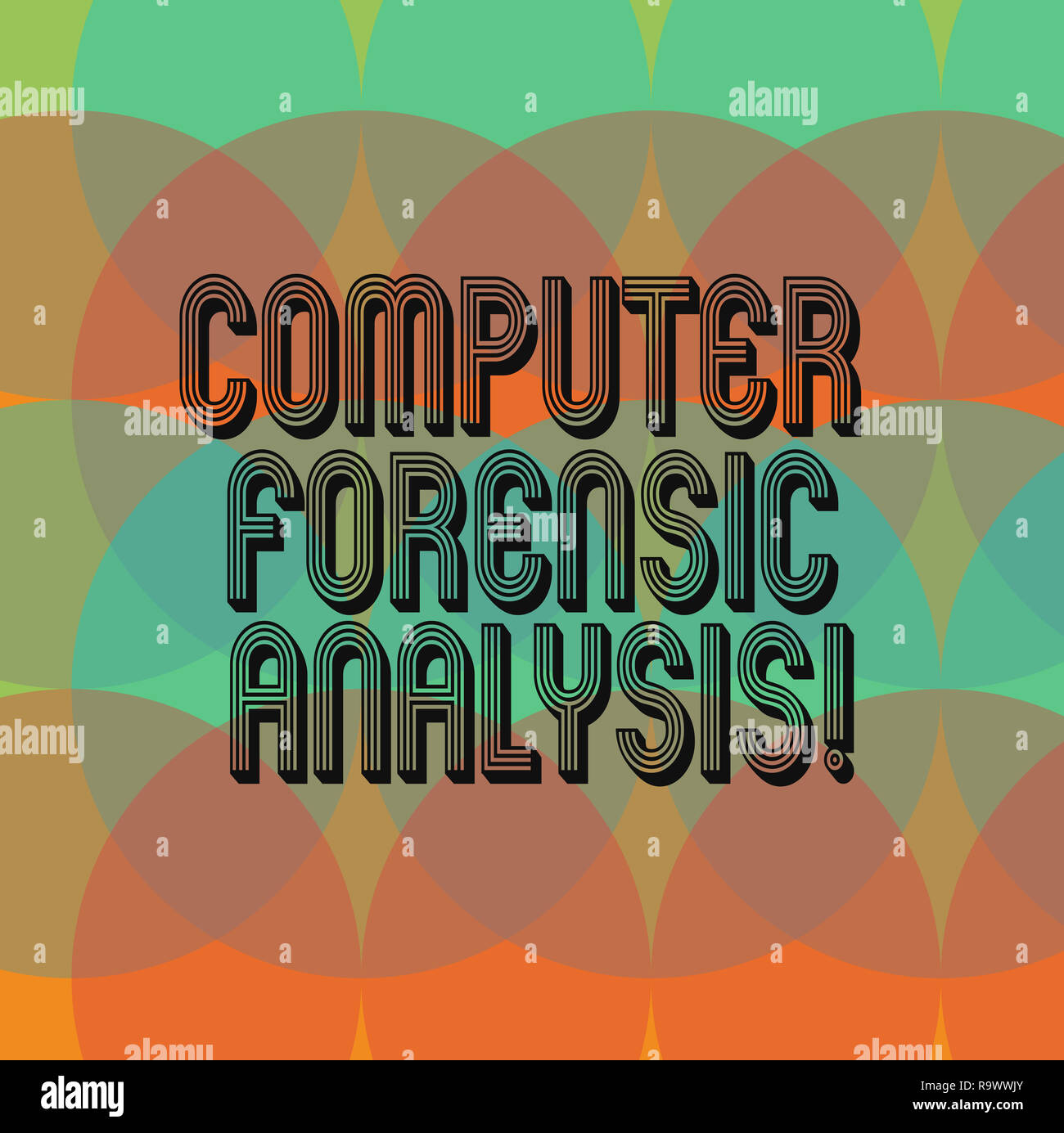 Text Sign Showing Computer Forensic Analysis Conceptual Photo Evidence Found In Computers And