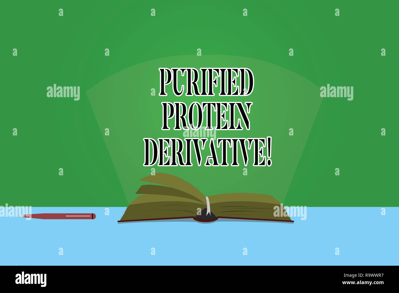 Text sign showing Purified Protein Derivative. Conceptual photo the ...