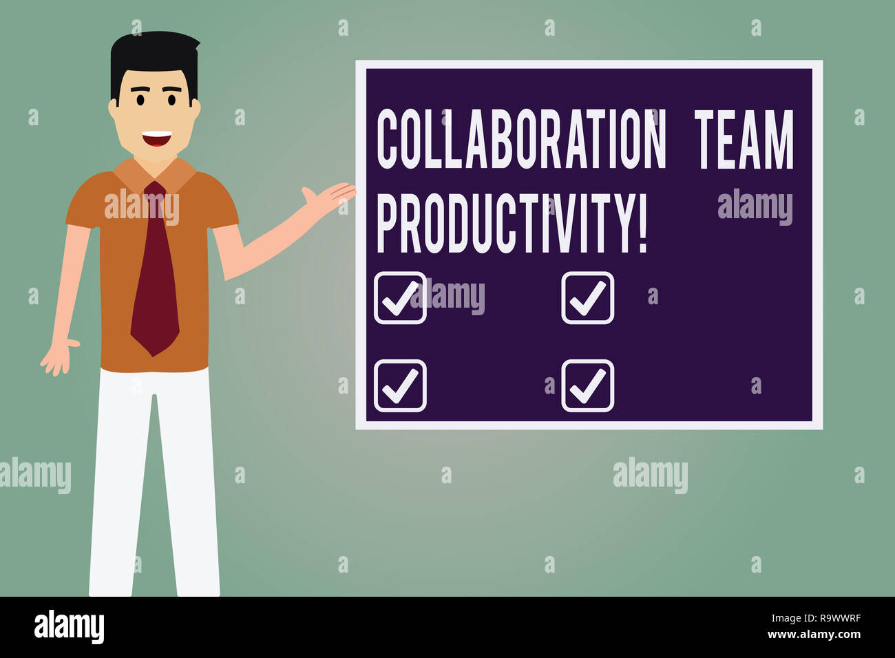 Word writing text Collaboration Team Productivity. Business concept for ...