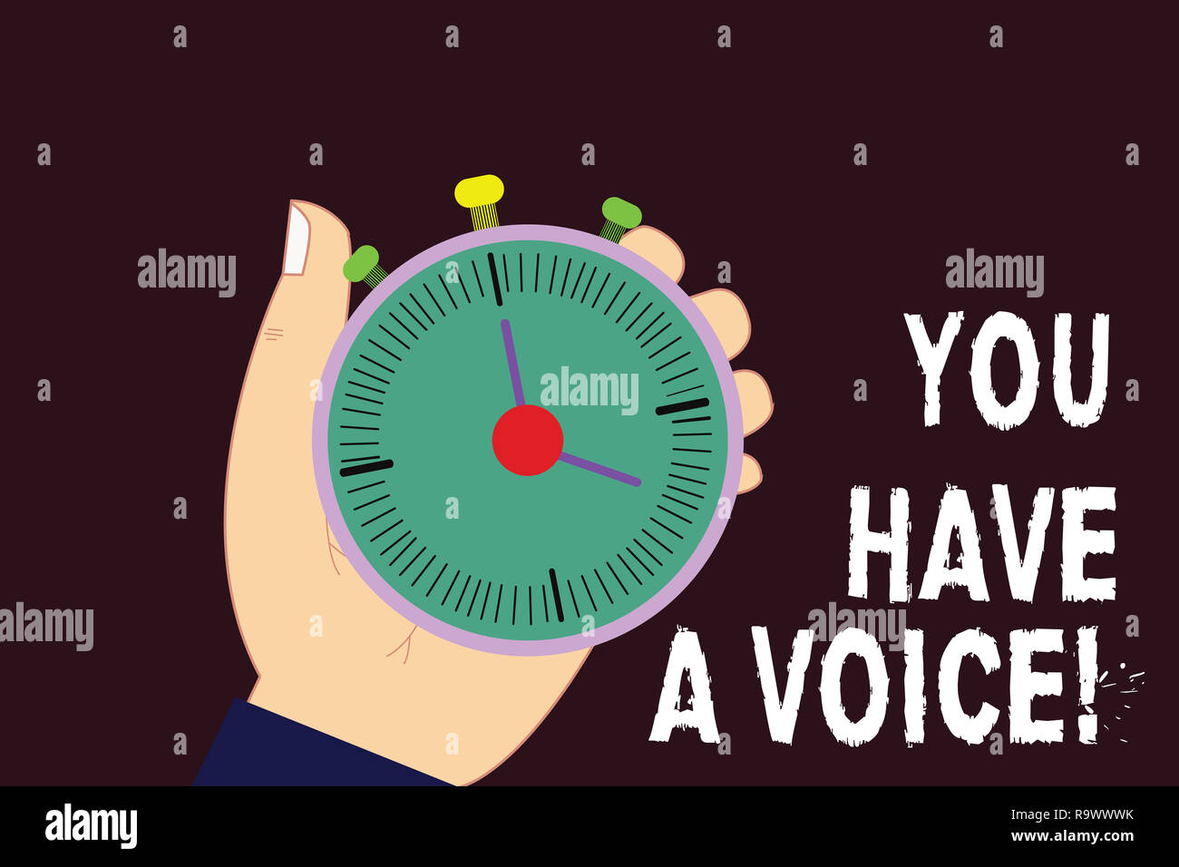 Text sign showing You Have A Voice. Conceptual photo Speak fight for ...