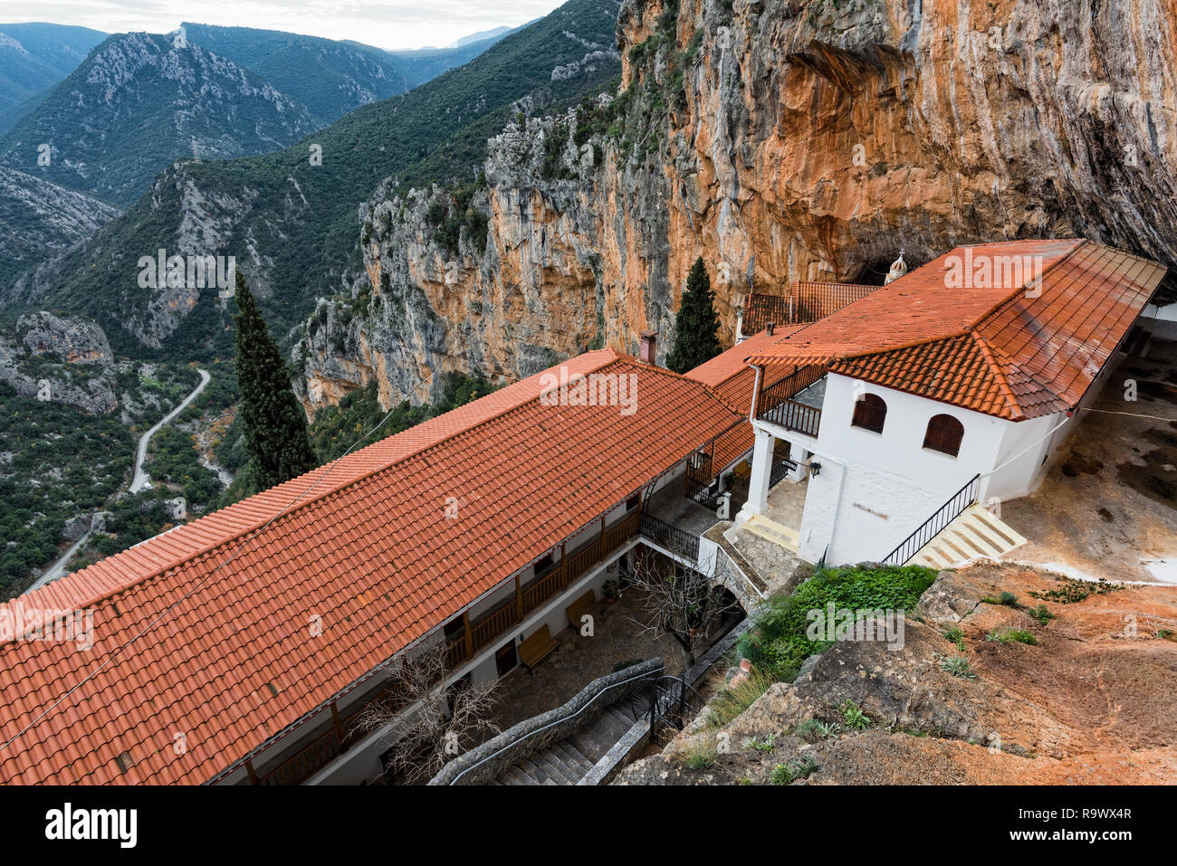 View of the historical Monastery of Panagia Elona, dedicated to Virgin ...