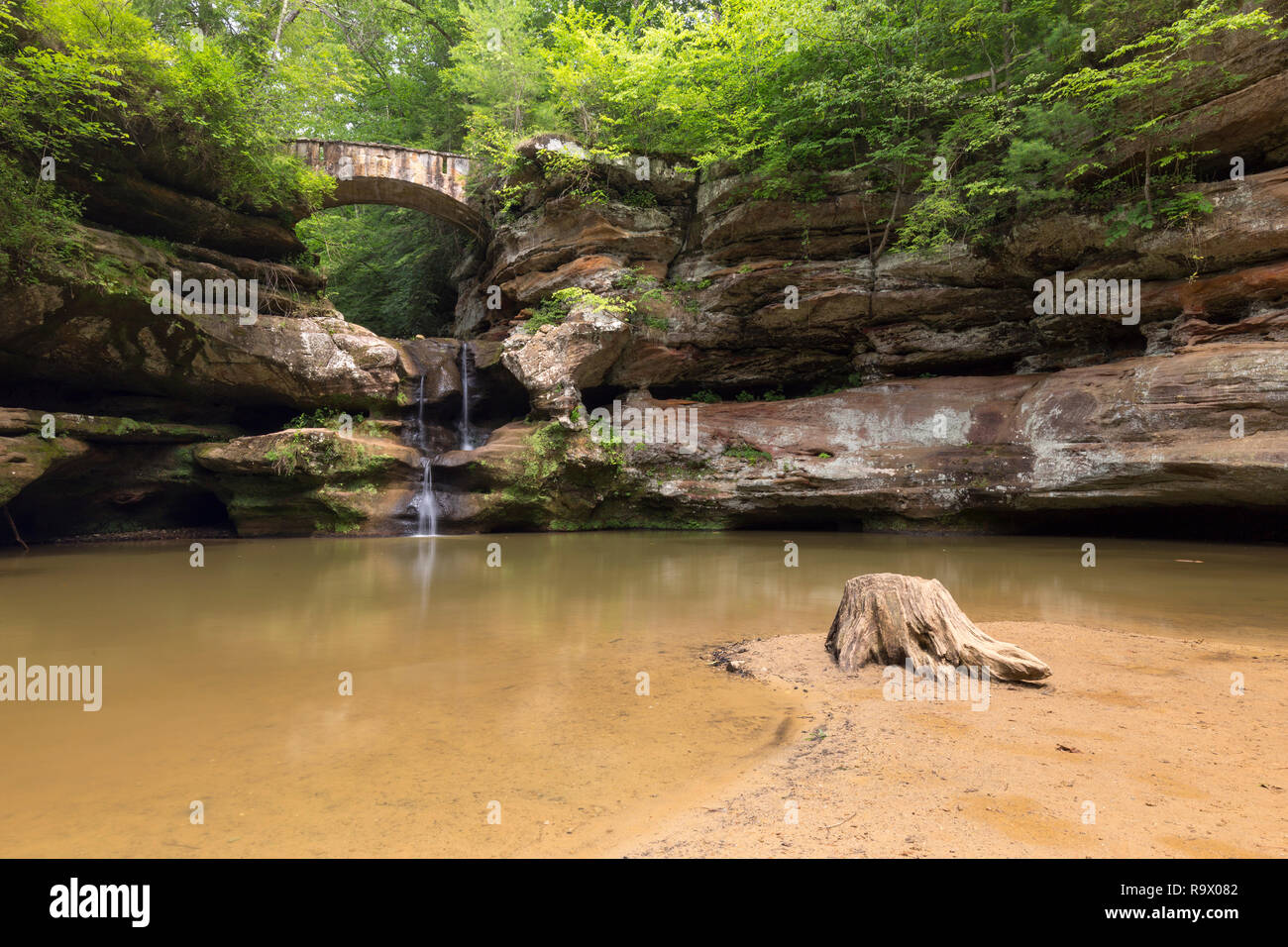 Hocking hill is lesser known waterfall from OHIO. Its a magical place ...