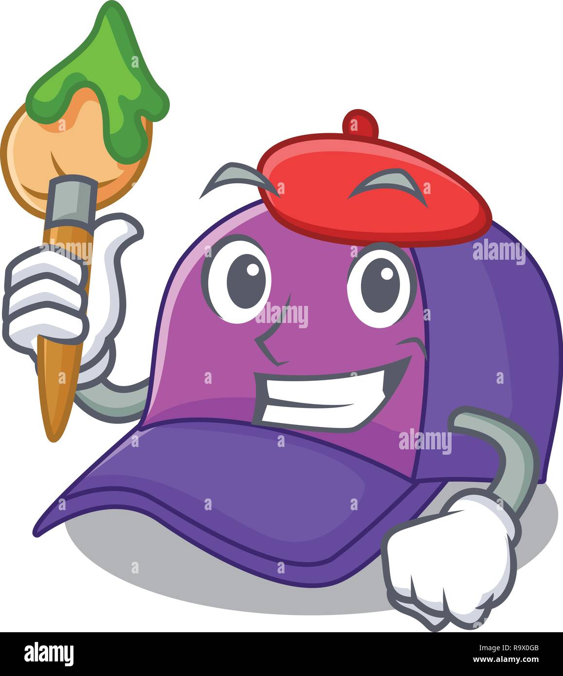 Artist cap shape in the a cartoon Stock Vector Image & Art - Alamy