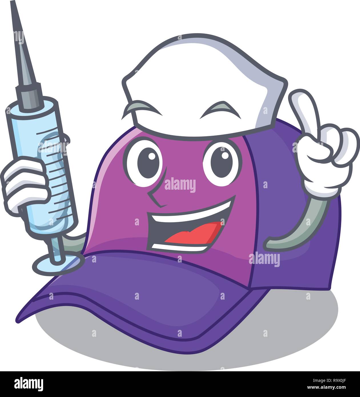 Nurse isolated cap in the a mascot Stock Vector Image & Art - Alamy