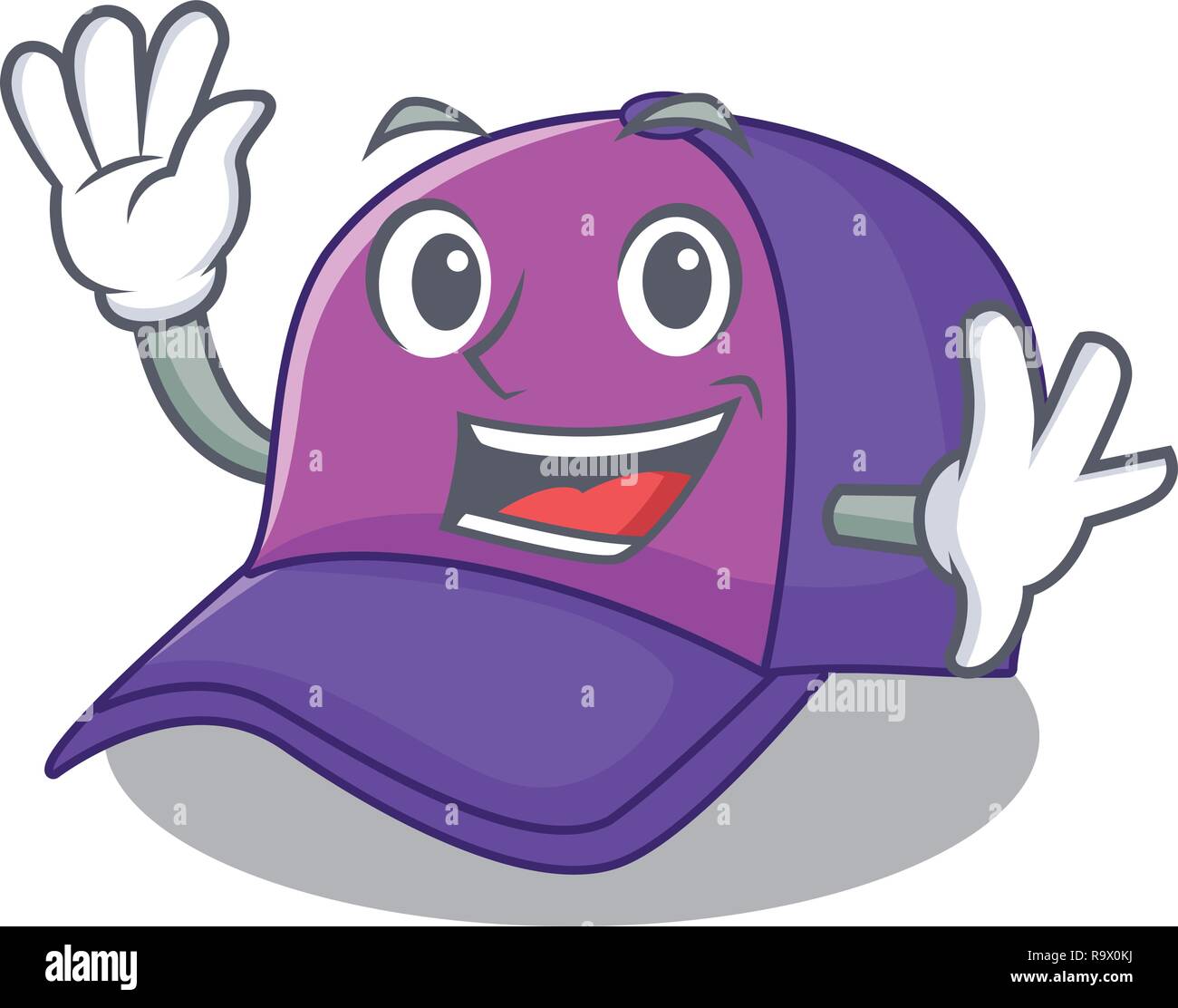 Waving isolated cap in the a mascot Stock Vector Image & Art - Alamy
