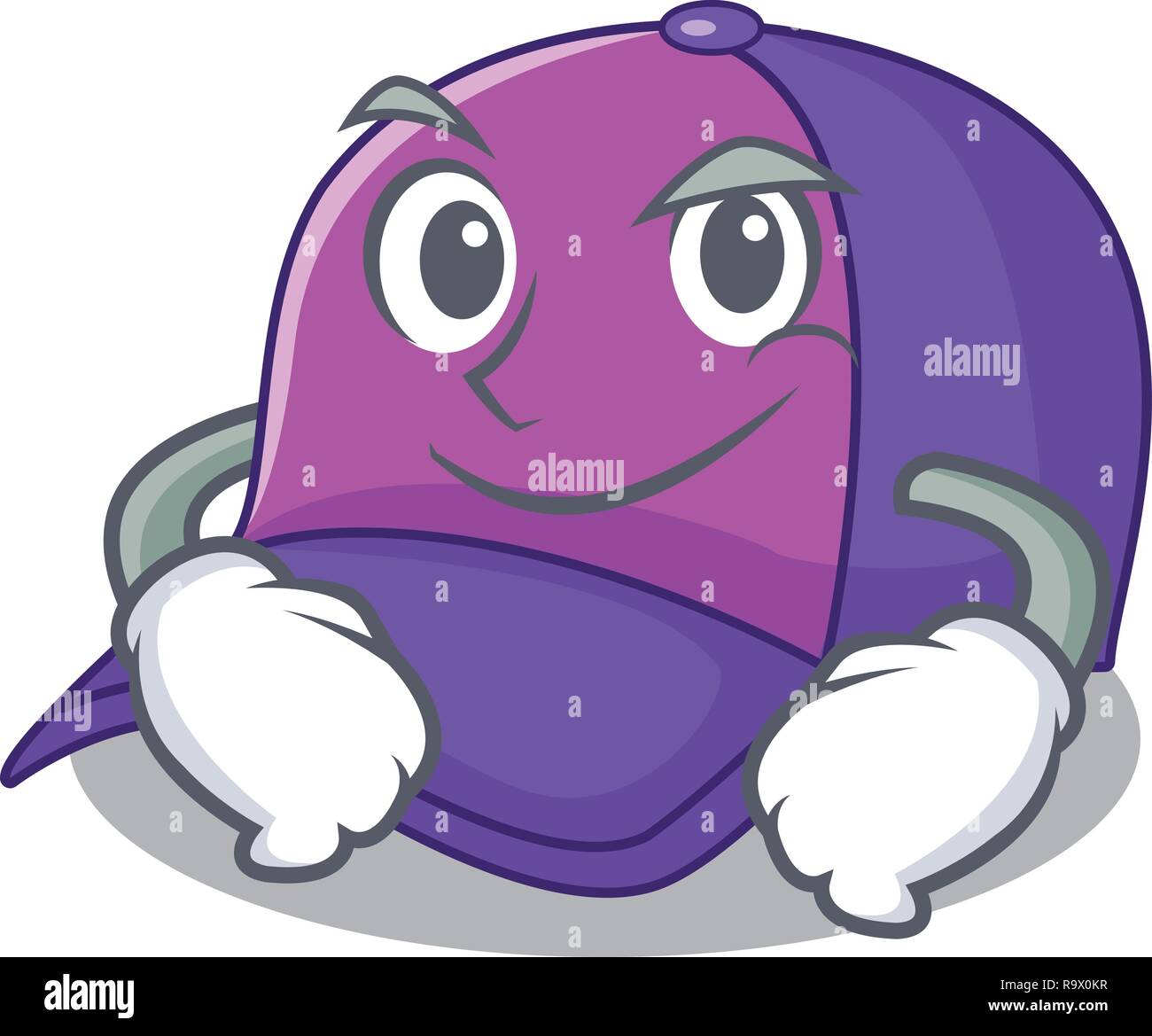 Smirking isolated cap in the a mascot Stock Vector Image & Art - Alamy