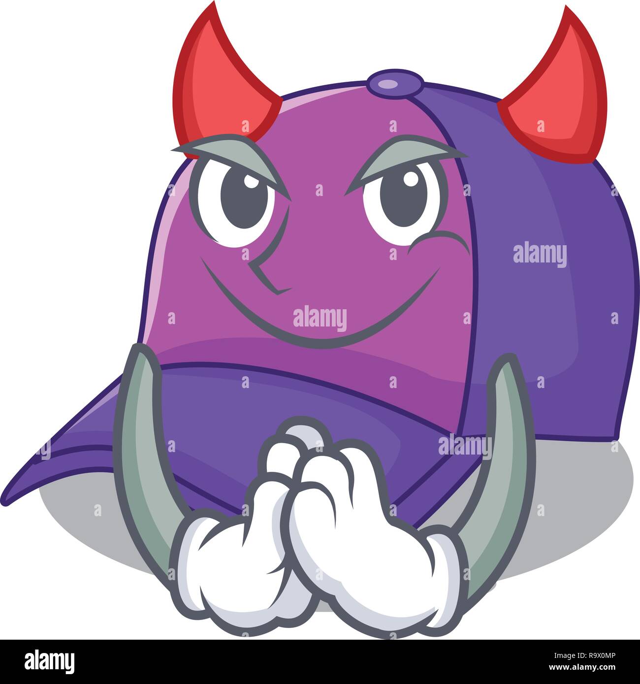 Devil cap character in the shape funny Stock Vector Image & Art - Alamy