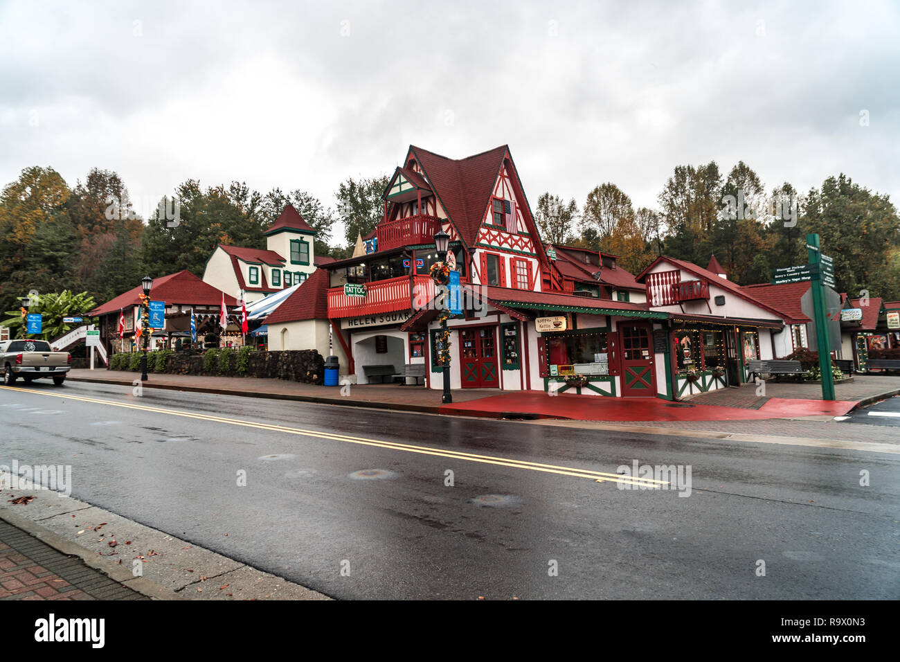 HELEN, GEORGIA - NOV 02, 2018 : Scenic view of historical iconic Helen ...