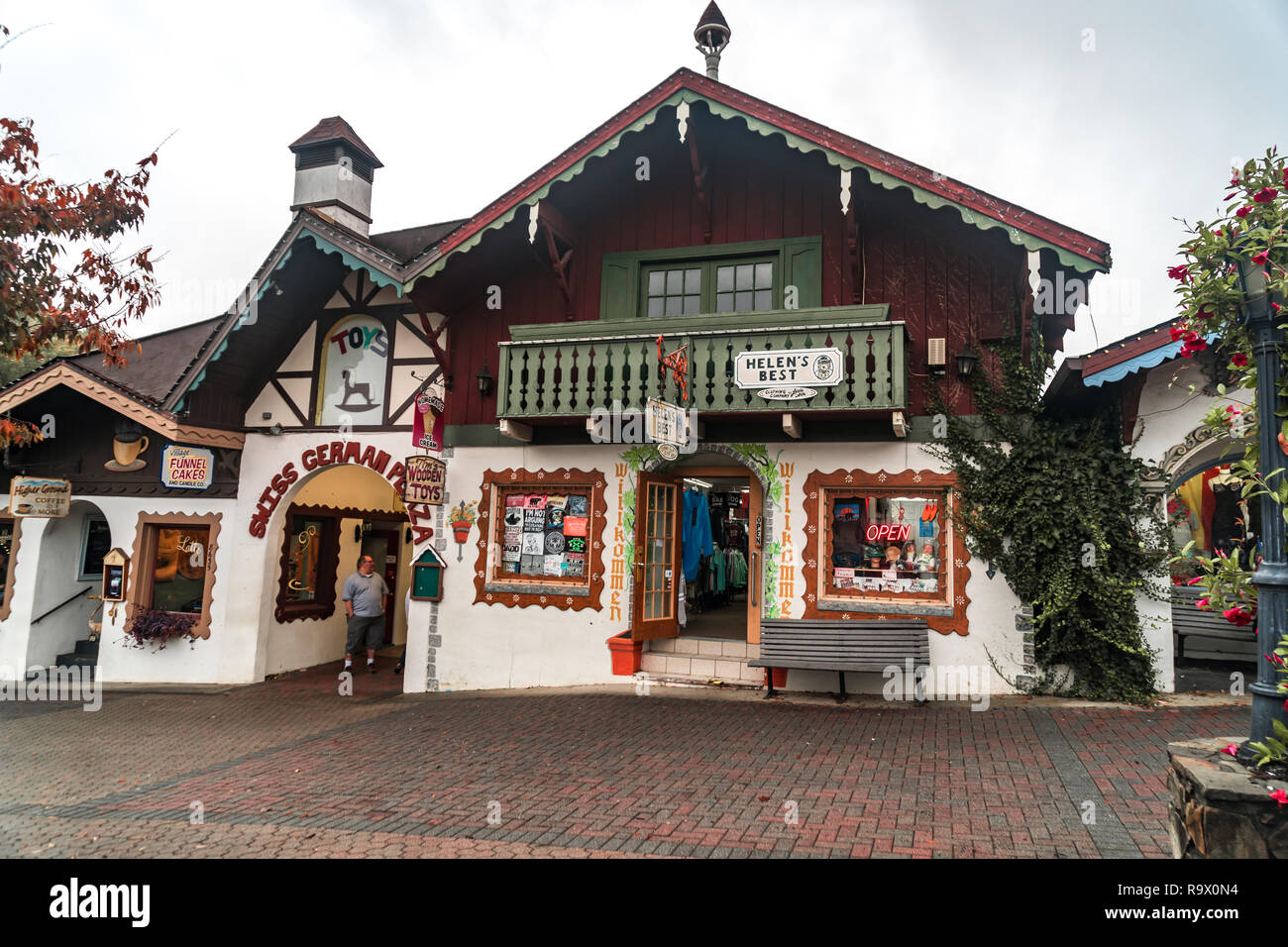 HELEN, GEORGIA - NOV 02, 2018 : Scenic view of historical iconic Helen ...