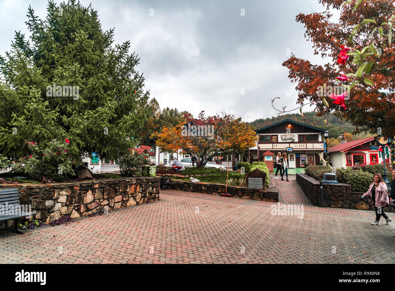 HELEN, GEORGIA - NOV 02, 2018 : Scenic view of historical iconic Helen ...