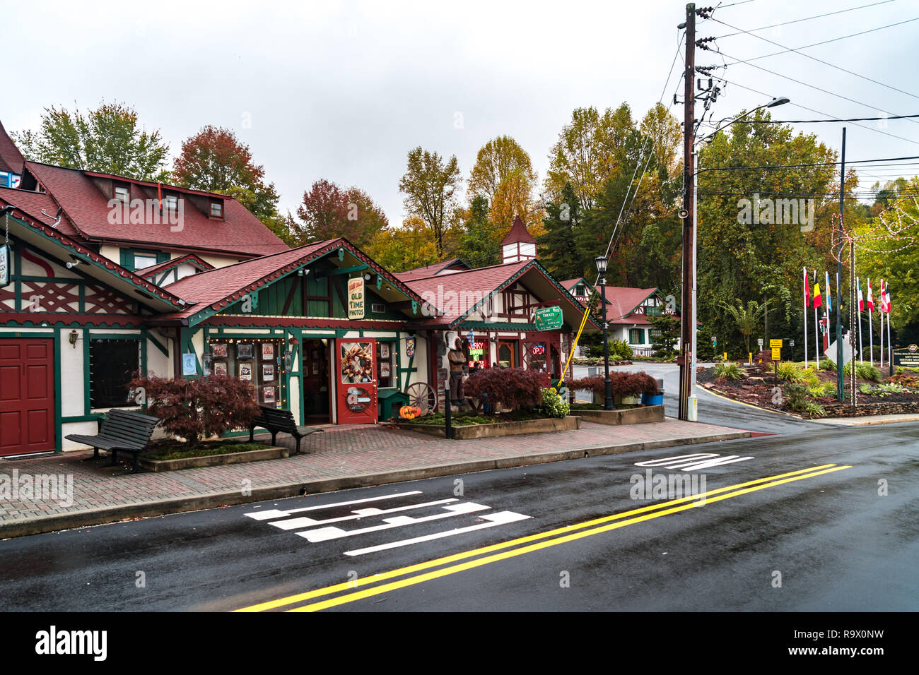 HELEN, GEORGIA - NOV 02, 2018 : Scenic view of historical iconic Helen ...