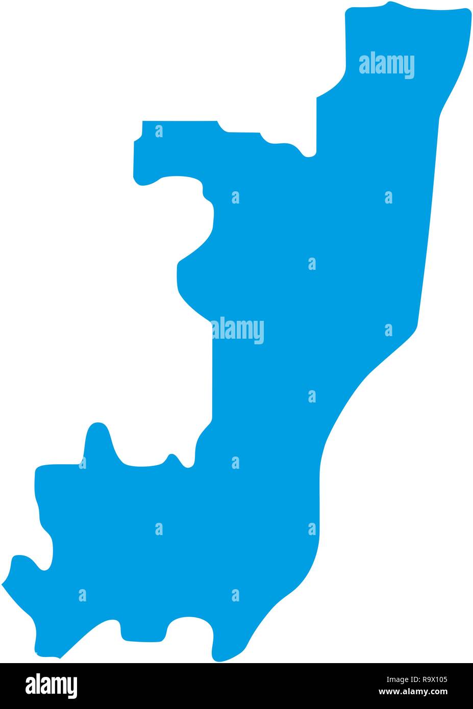 map of Congo. Silhouette of Congo map vector illustration Stock Vector ...