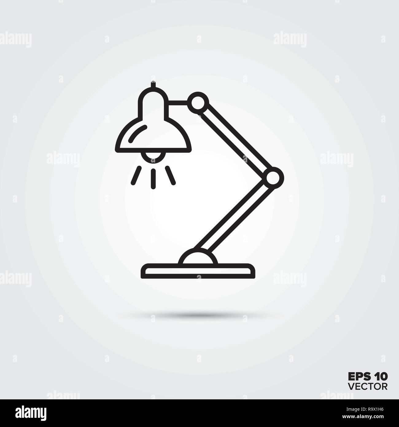 Interior lighting not bed not ceiling Stock Vector Images - Alamy