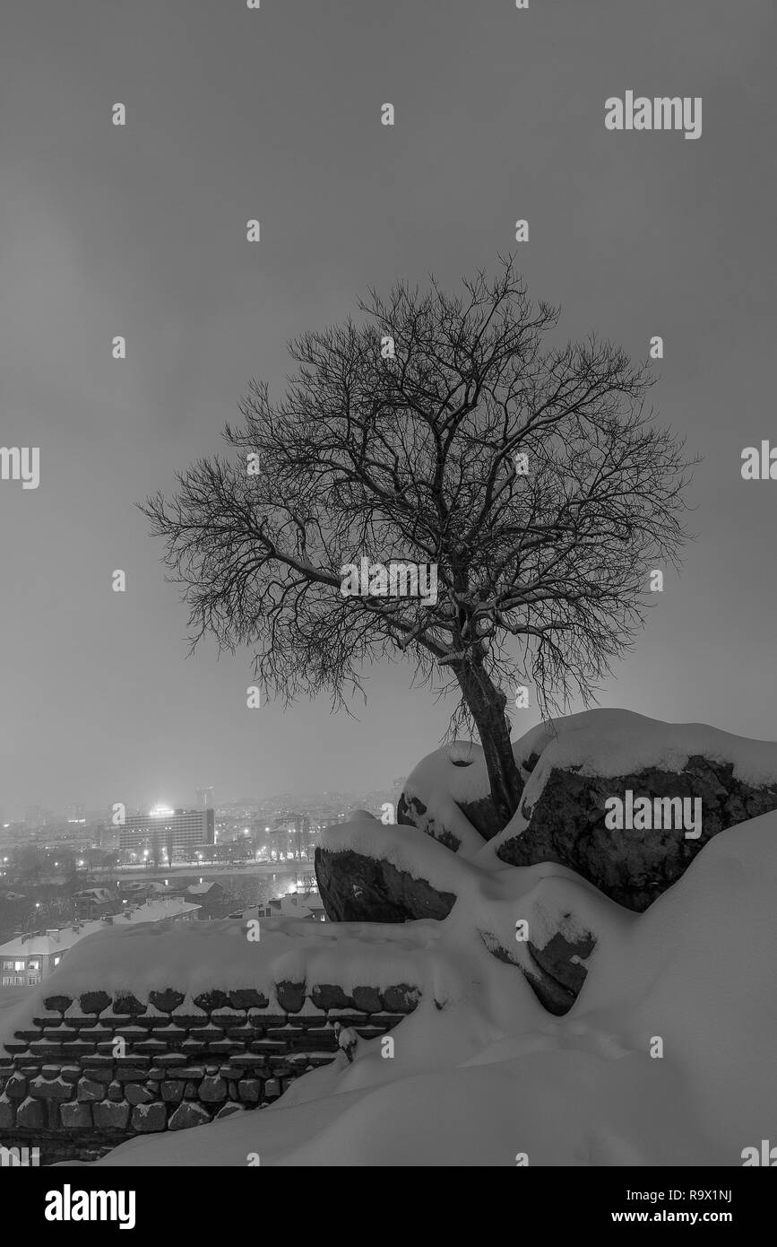 View from plovdiv old Black and White Stock Photos & Images - Alamy
