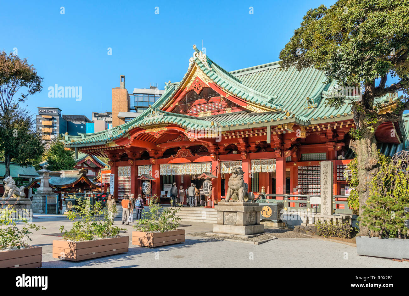 Ancient Kanda Myojin Shrine, a Shinto shrine located in Chiyoda, Tokyo ...