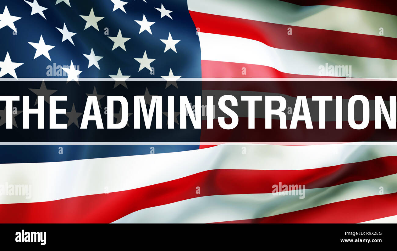 The Administration election on a USA background, 3D rendering. United ...