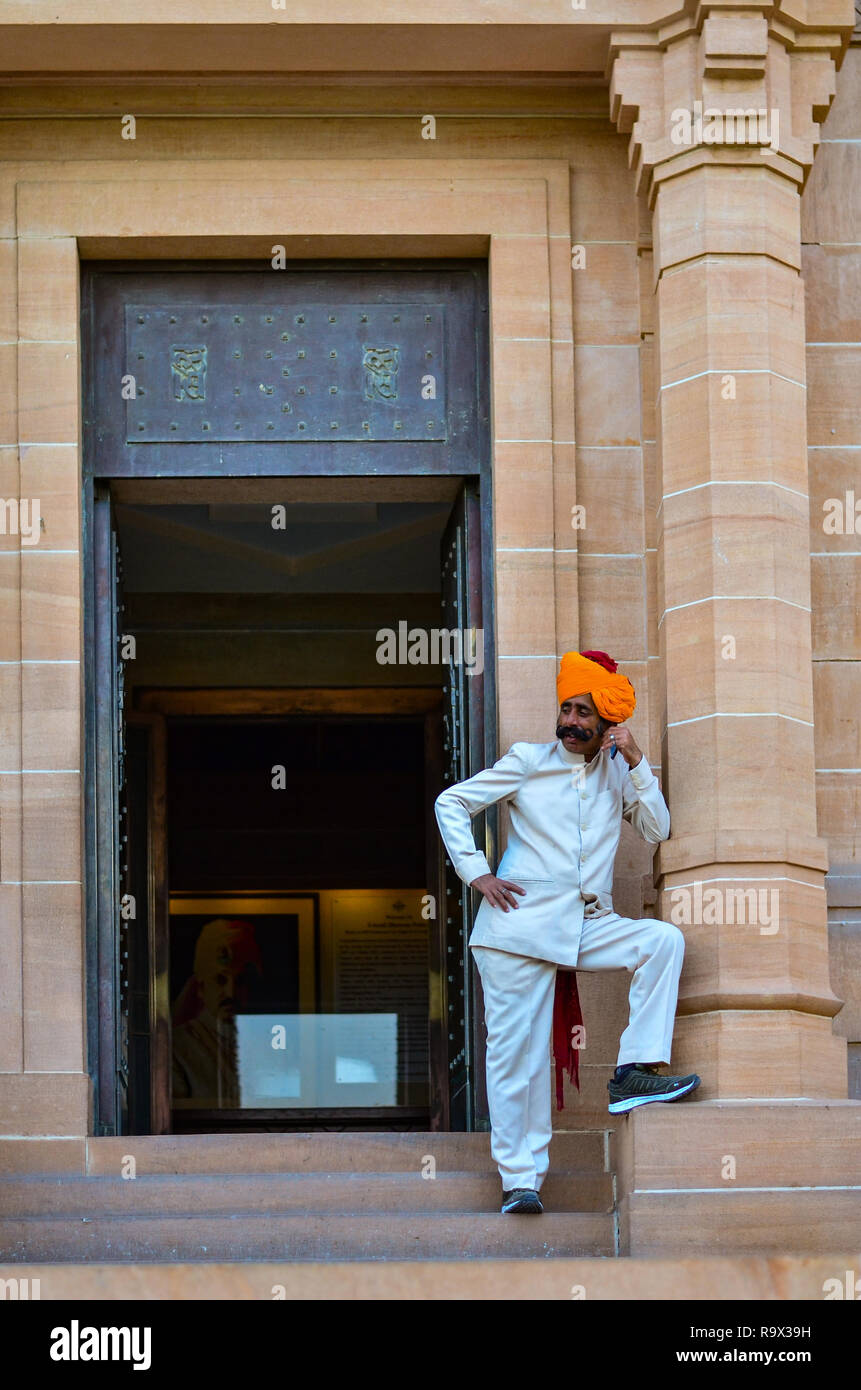 Indian Man Security Guard Portrait High Resolution Stock Photography ...