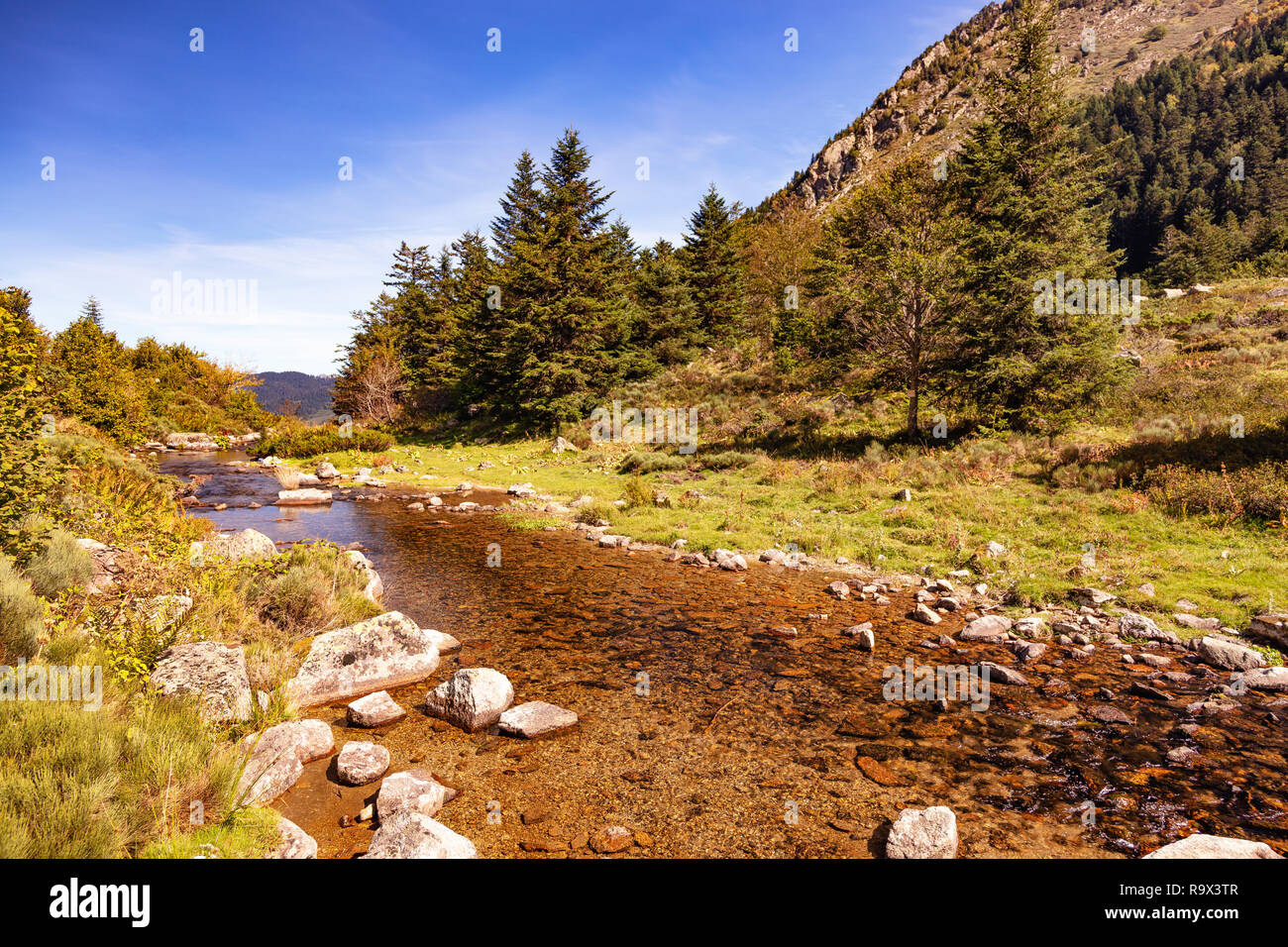 GR10, Hiking of tne Etang de Comte, Ariège Pyrenees, Occitanie, France ...