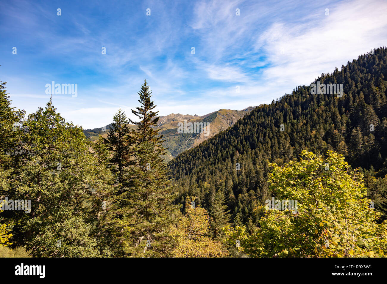GR10, Hiking of tne Etang de Comte, Ariège Pyrenees, Occitanie, France ...