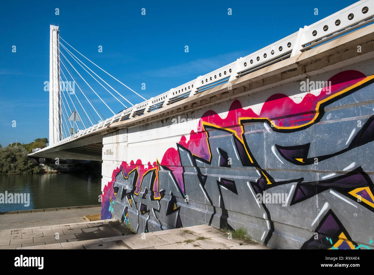 Seville alamillo bridge hi-res stock photography and images - Alamy