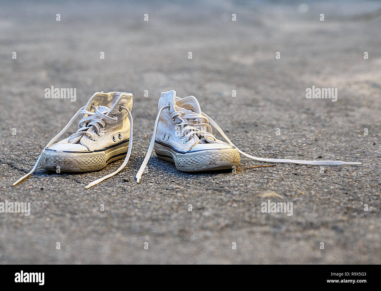Untied shoe laces hi-res stock photography and images - Alamy