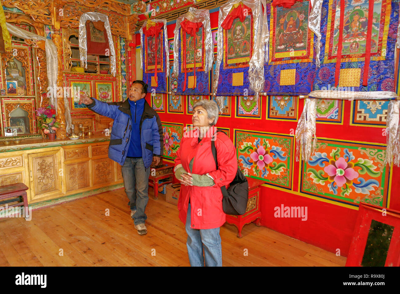 Traditional Tibetan Home Interior Stock Photo - Alamy