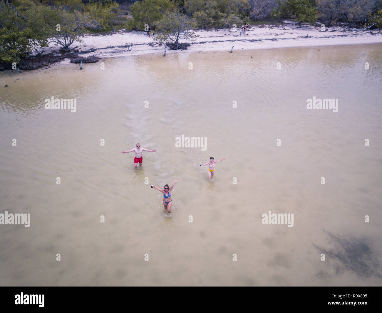 Mexico Drone Photo Isla Holbox Stock Photo - Alamy