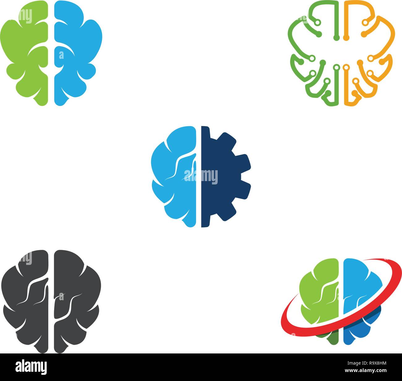 Health Brain vector illustration icon template design Stock Vector ...