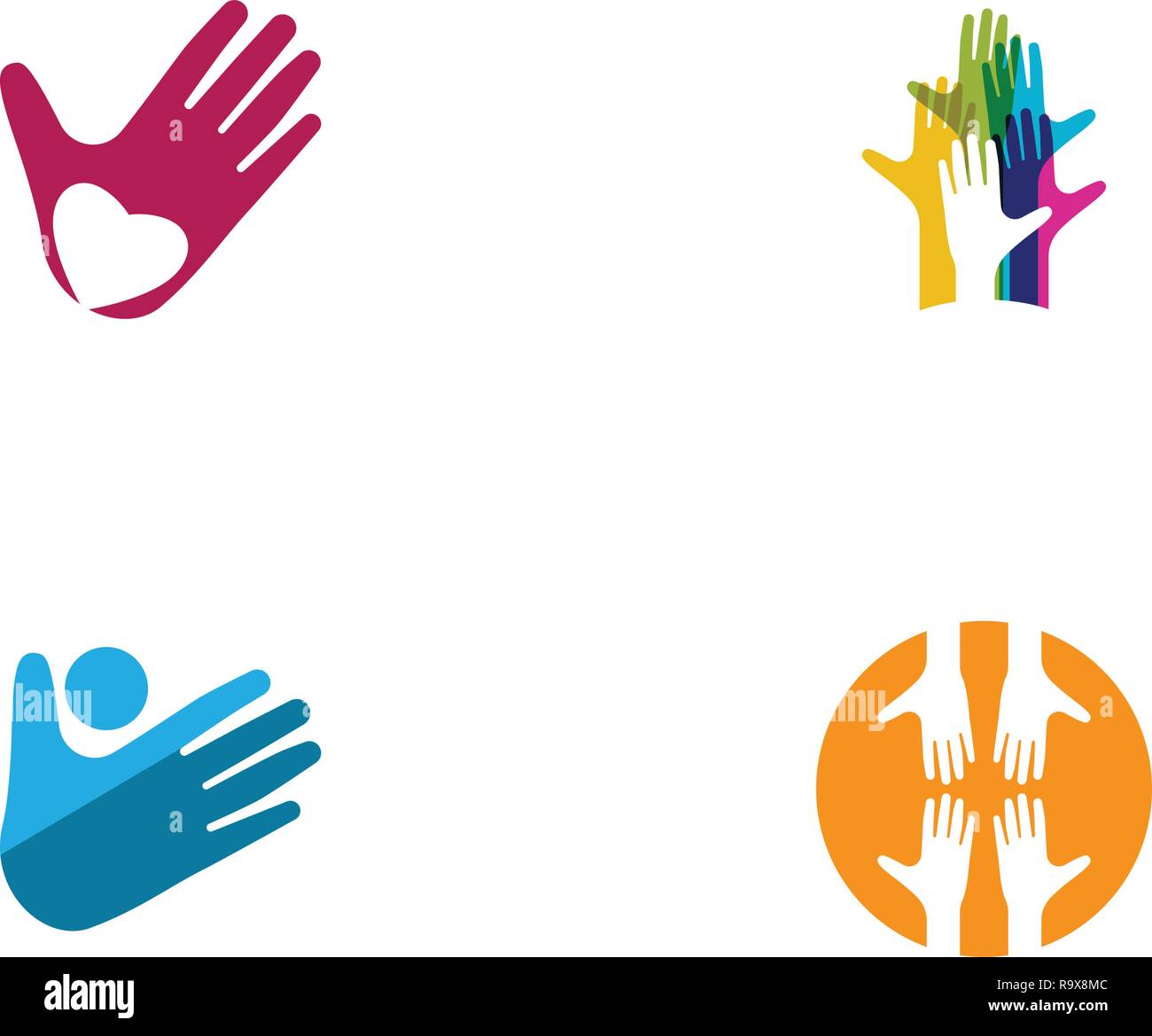 Hand Care Logo Template vector icon Business Stock Vector Image & Art ...