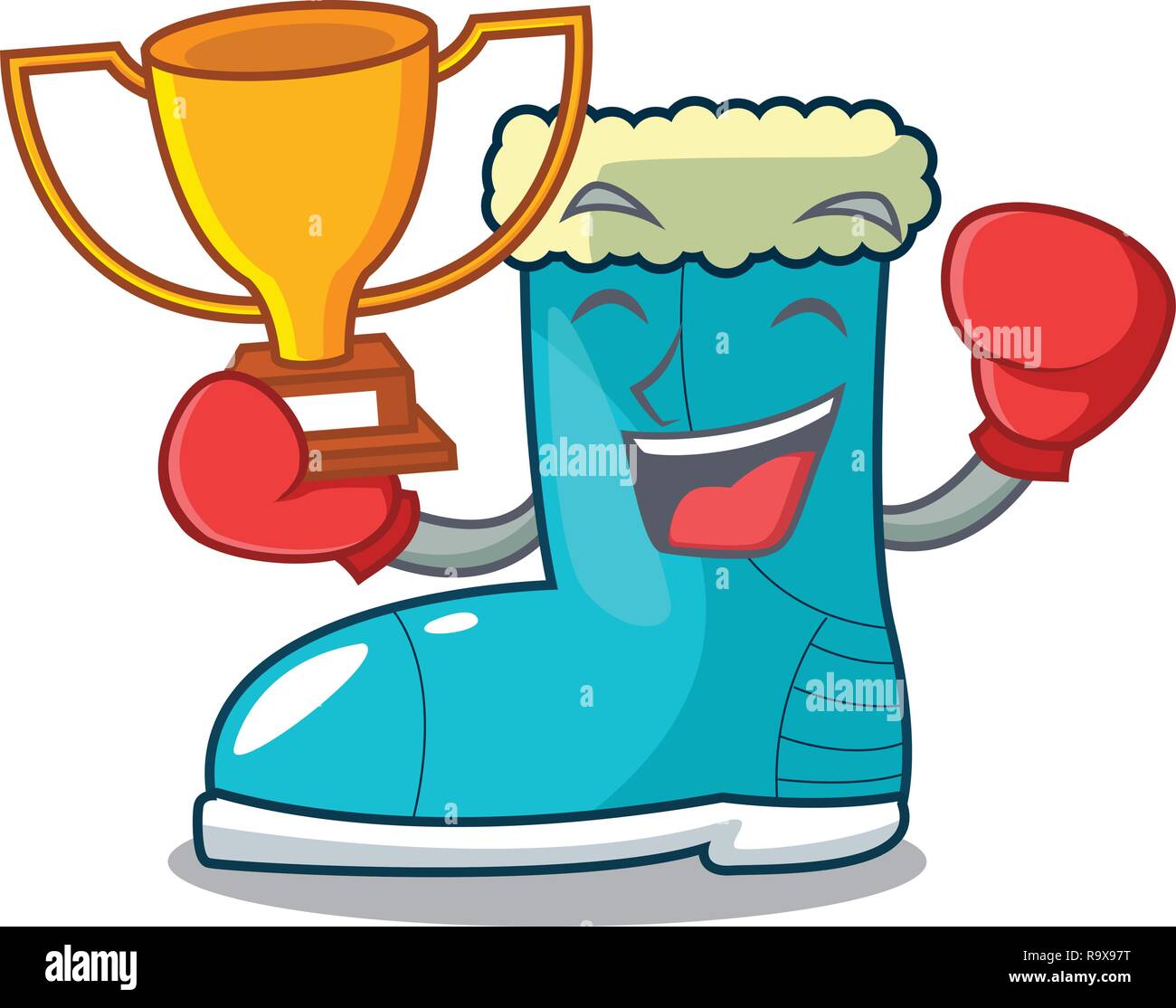 Boxing boot Stock Vector Images - Alamy