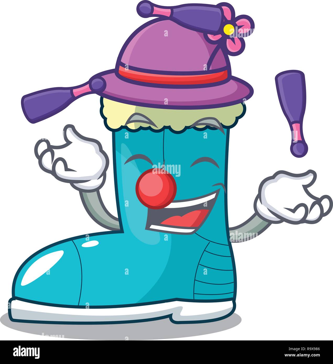 Juggling winter boot in shape cartoon funny Stock Vector Image & Art ...