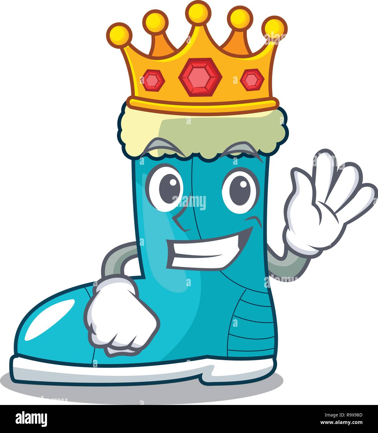 Crown boot Stock Vector Images - Alamy