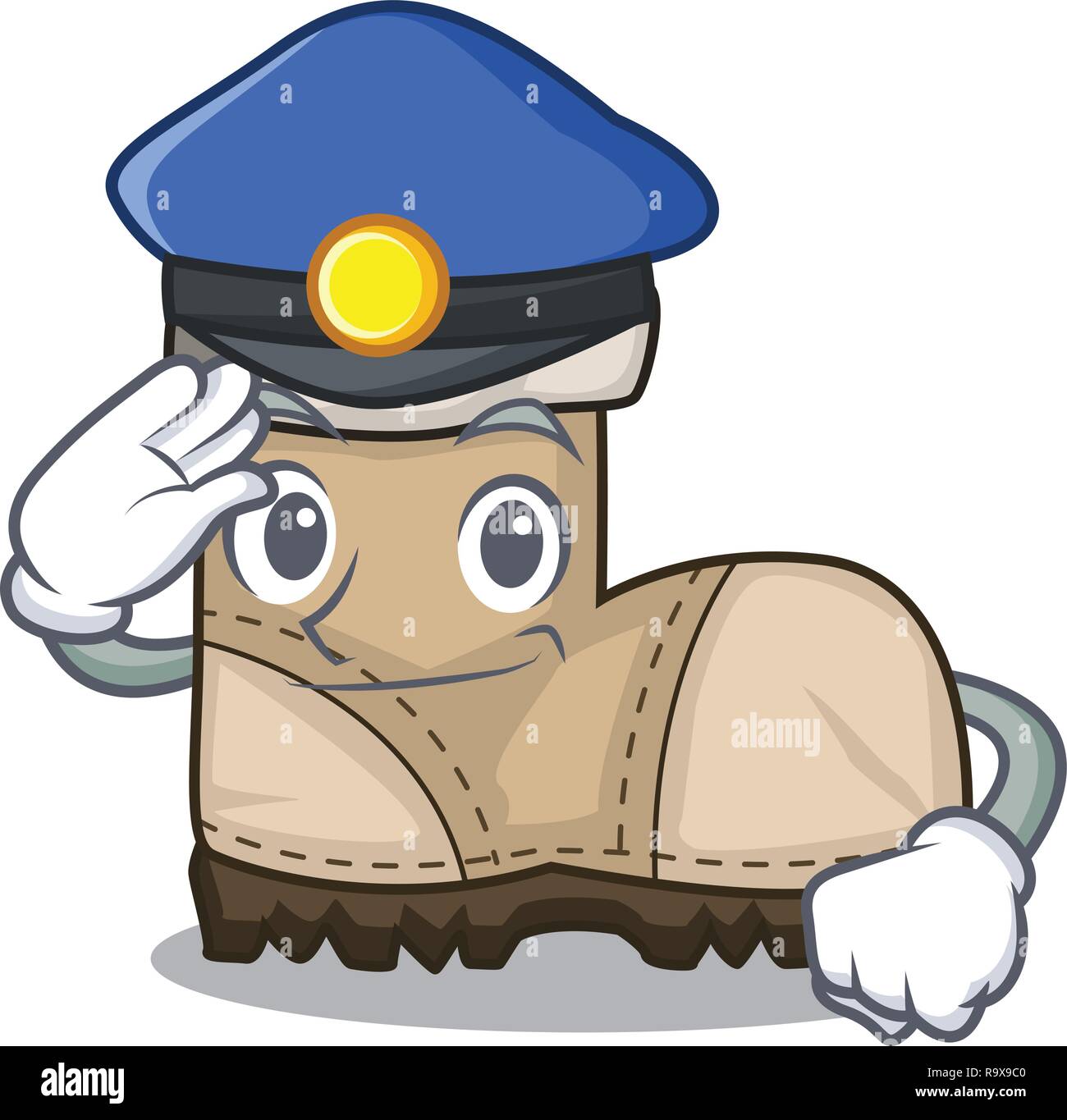 Police working boots Isolated on the mascot Stock Vector Image & Art ...
