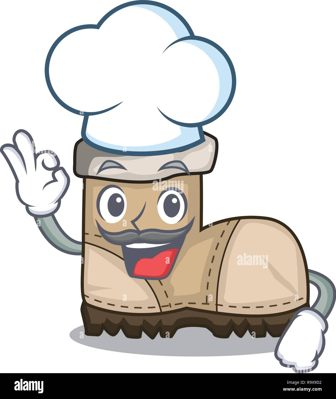 Chef working boot in shape cartoon beautiful Stock Vector Image & Art ...