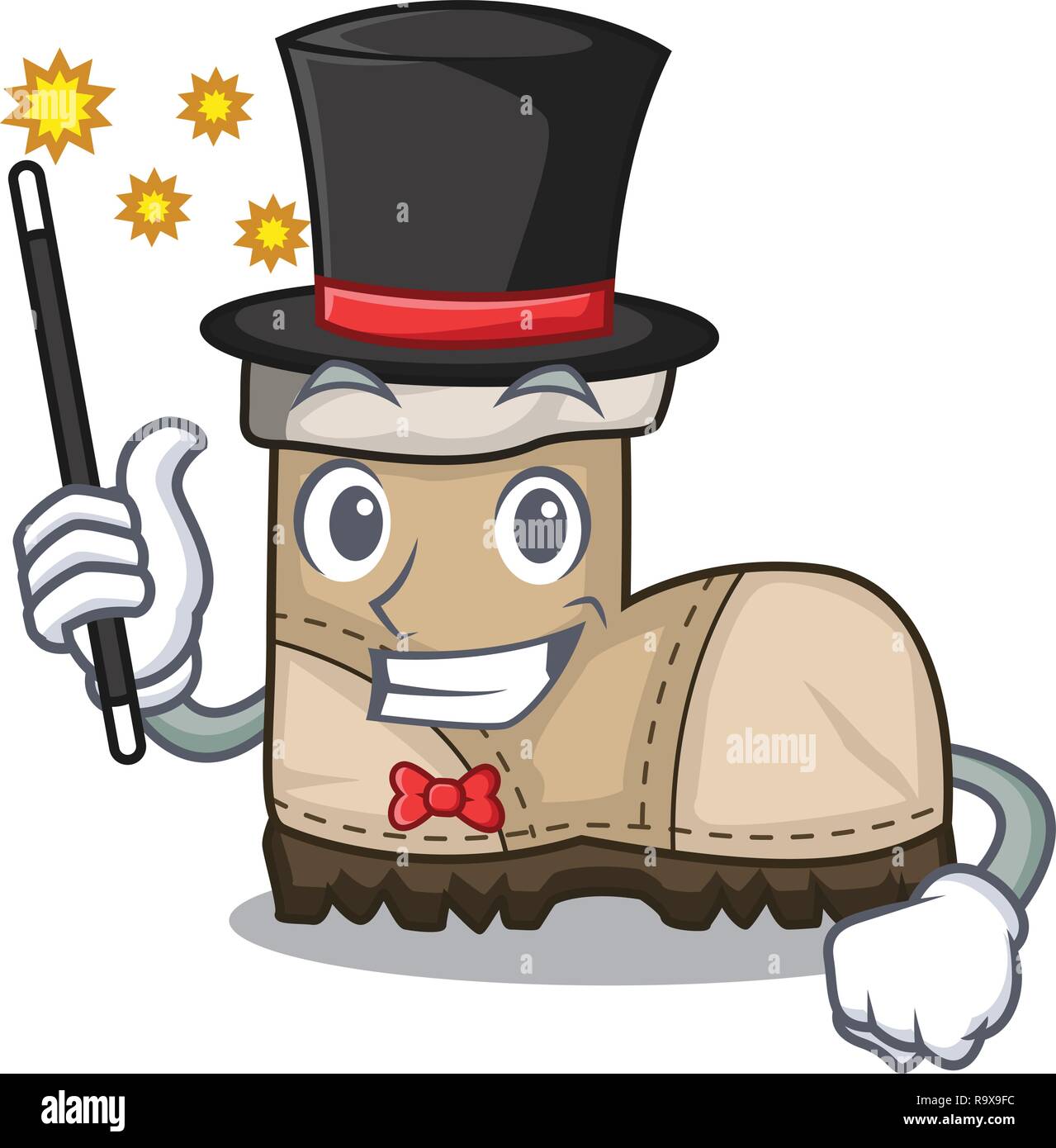 Magician pair working boots in shape cartoon Stock Vector Image & Art ...