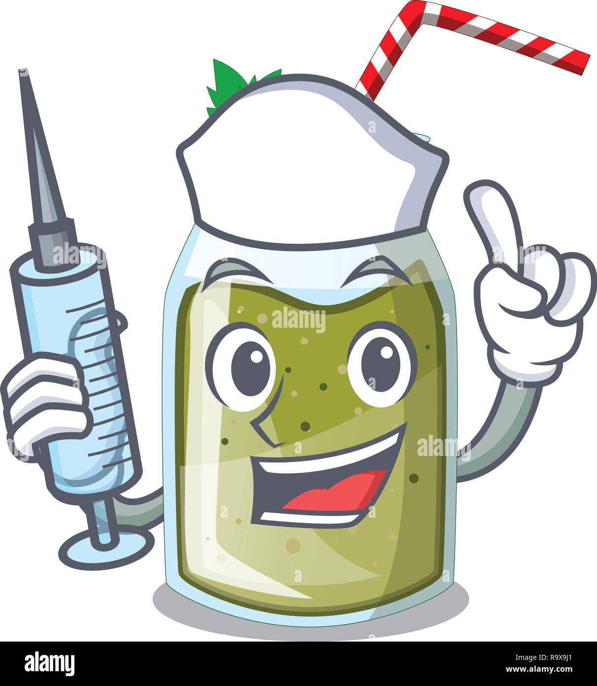 Kale smoothie Stock Vector Images - Alamy