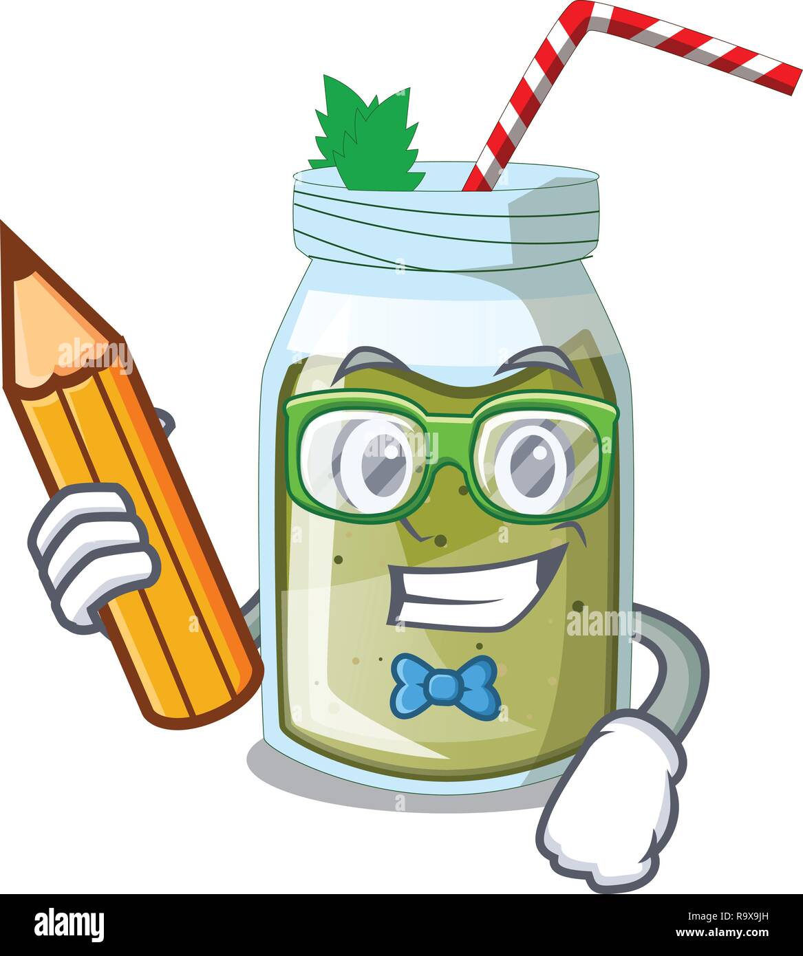 Student juice smoothies green in cartoon table Stock Vector Image & Art ...