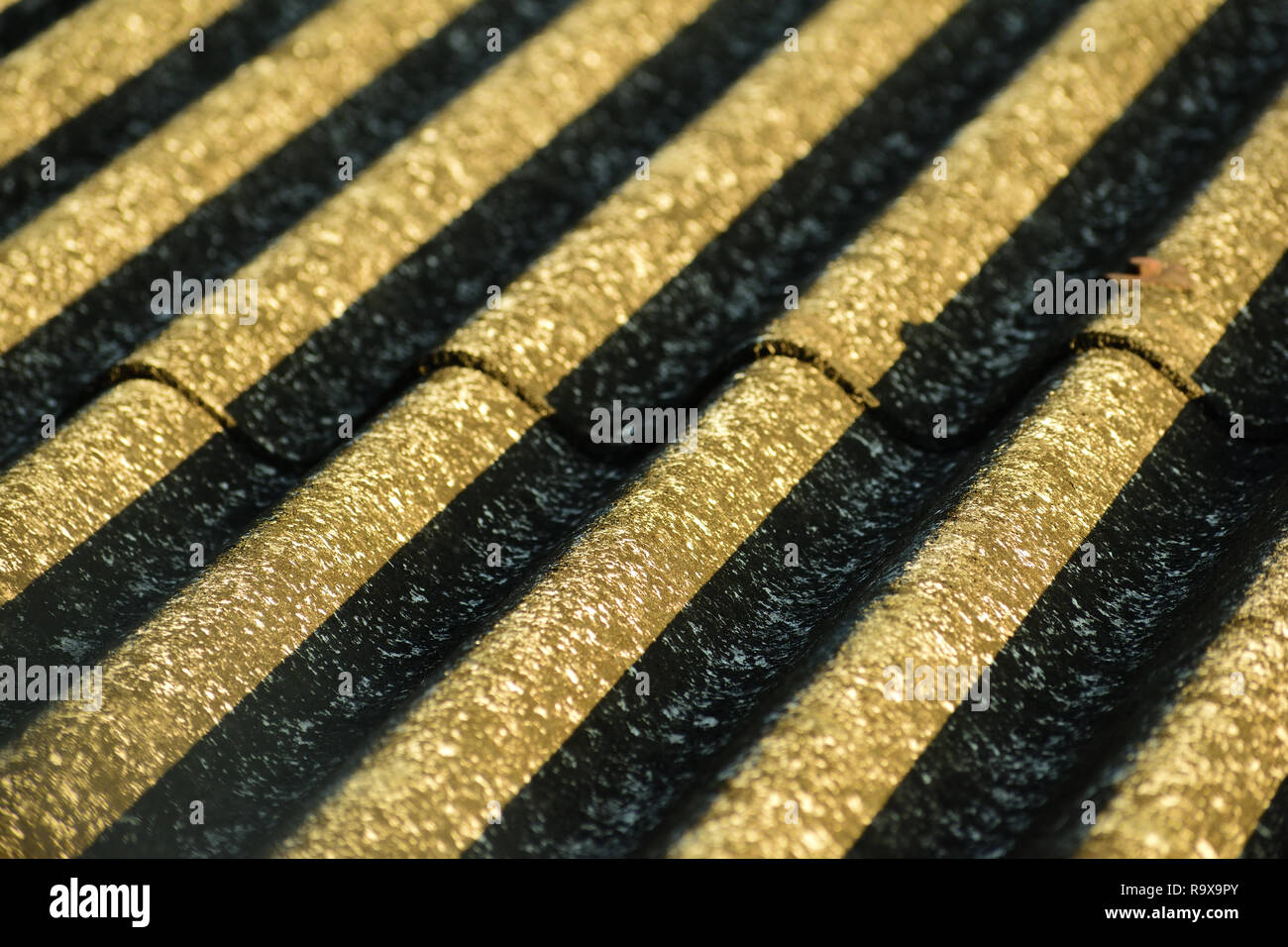 Old cemented roof sheet with sunlight falling on it Stock Photo - Alamy