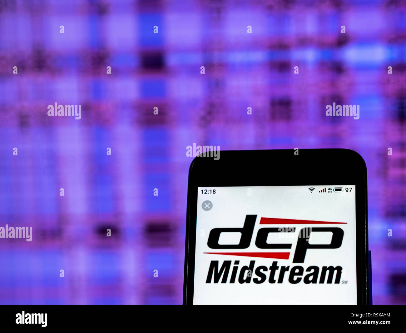DCP Midstream Partners Company logo seen displayed on smart phone Stock ...