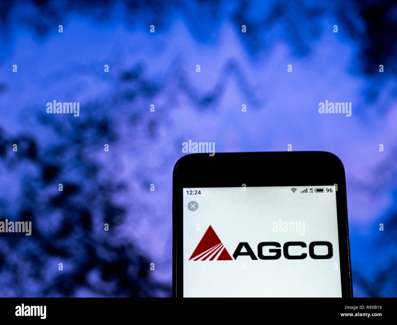 AGCO Manufacturing company logo seen displayed on smart phone Stock ...
