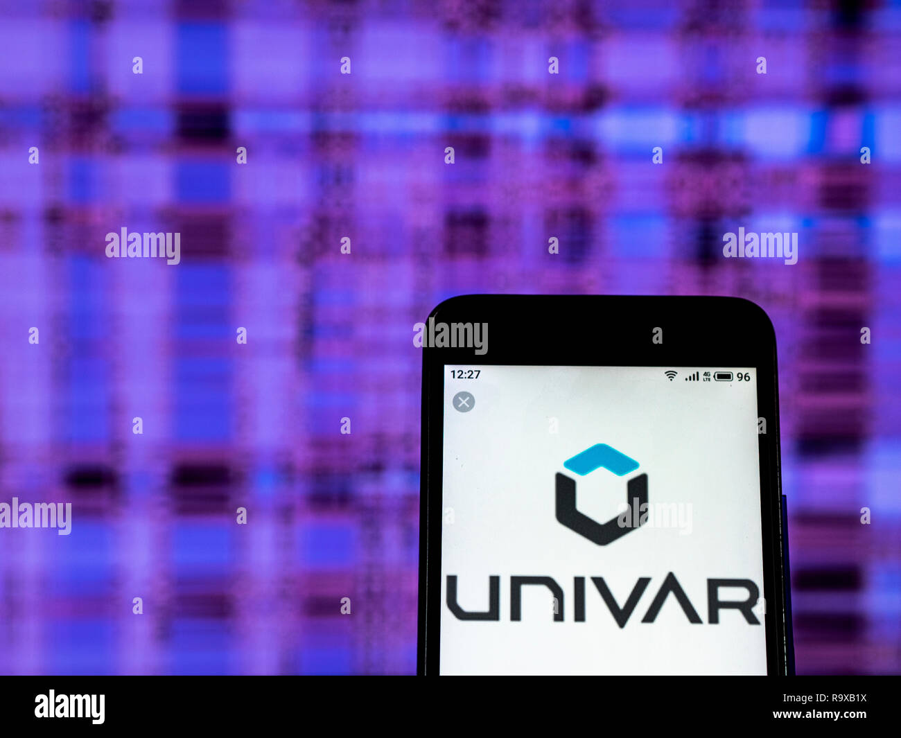 Univar Company logo seen displayed on smart phone Stock Photo - Alamy